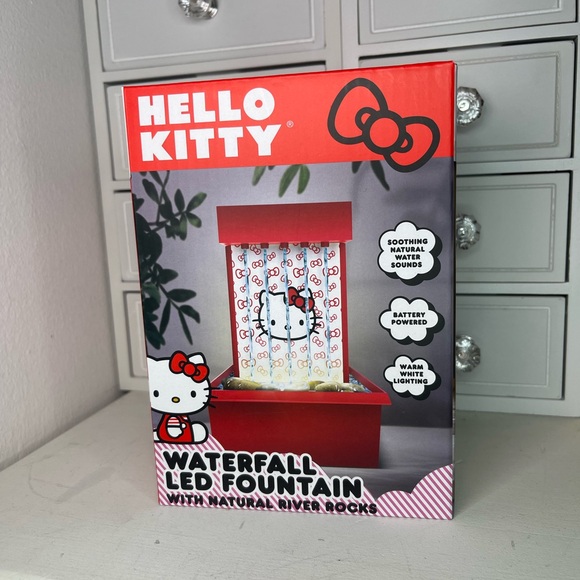 Hello Kitty | Other | Nwt Hello Kitty Red Led Fountain | Poshmark